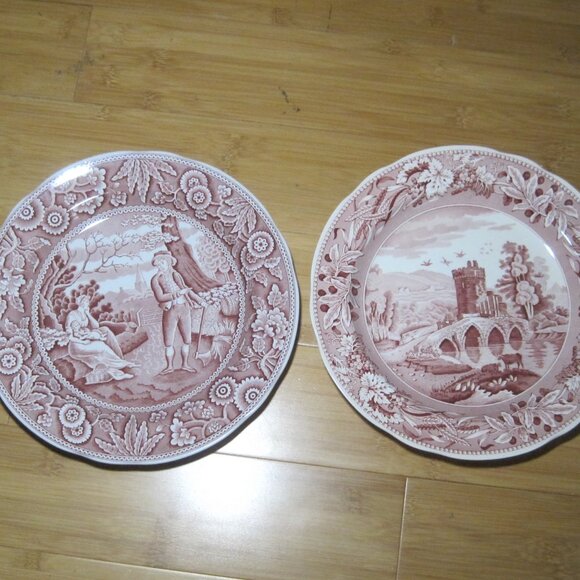 Spode | Dining | 2 Spode Archive Collection Pink Plates A Woodman And B ...